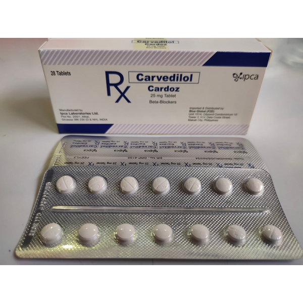 CARDOZ Carvedilol 25mg Tablet 28's price in the Philippines | MedsGo ...