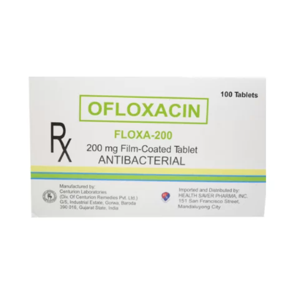 FLOXA-200 Ofloxacin 200mg Film-Coated Tablet 100's price in the ...