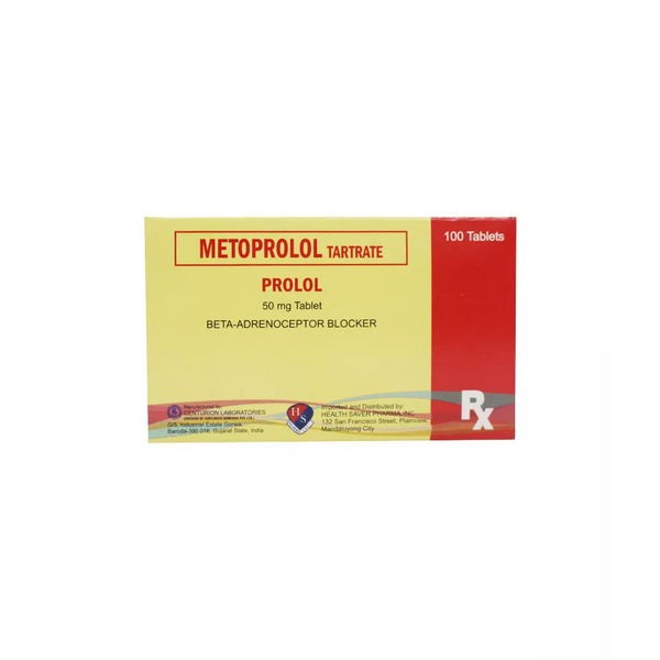 PROLOL Metoprolol Tartrate 50mg Tablet 100's price in the Philippines ...