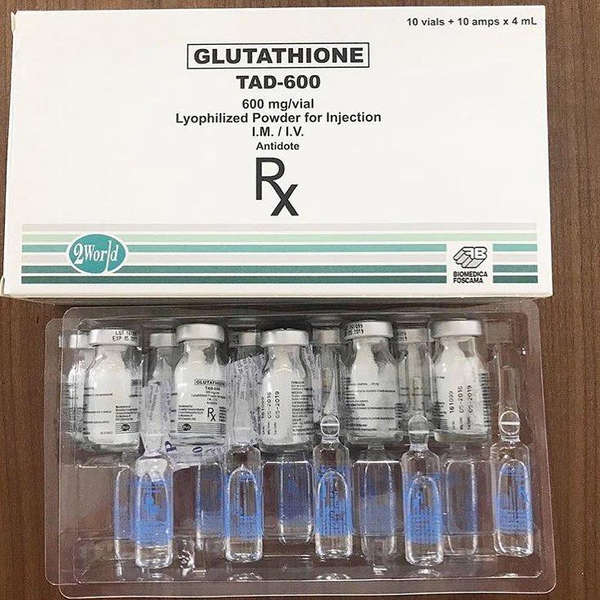 TAD-600 Glutathione 600mg Lyophilized Powder for IM/IV Injection 1's ...