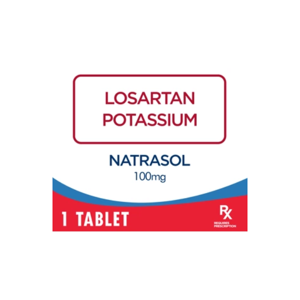 Buy Natrasol losartan potassium 100mg film-coated tablet 1's online ...