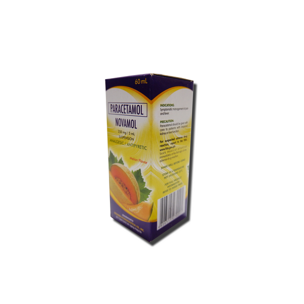 NOVAMOL Paracetamol 250mg / 5mL Suspension 60mL Melon price in the ...