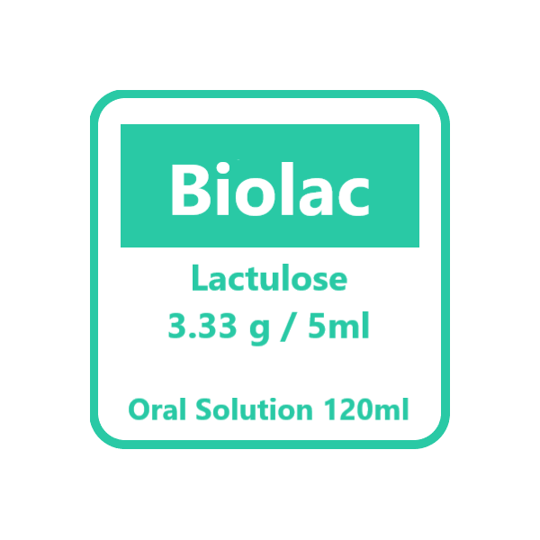 BIOLAC Lactulose 3.33g / 5mL Oral Solution 120mL price in the Philippines | MedsGo Pharmacy