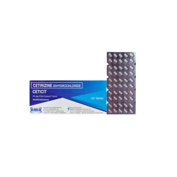 Buy Ceticit cetirizine dihydrochloride 10mg film-coated tablet 1's ...