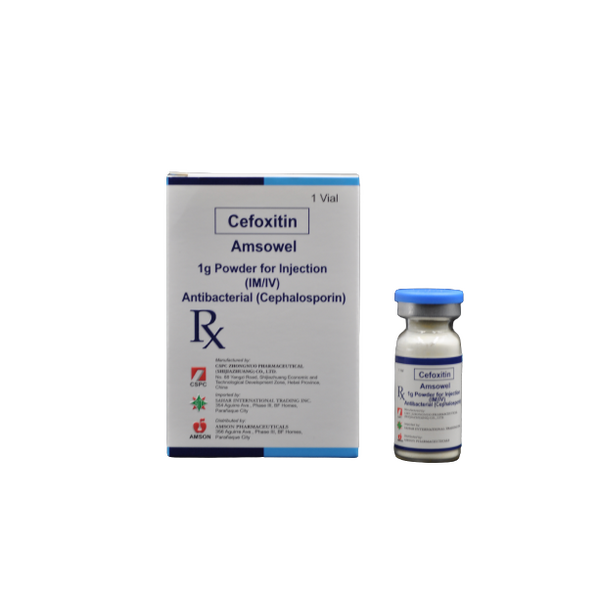 AMSOWEL Cefoxitin 1g Powder for IV/IM Injection 1's price in the ...