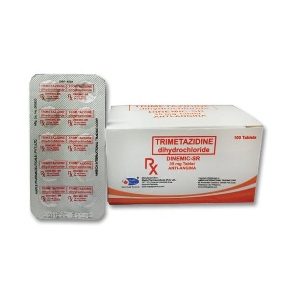 DINEMIC-SR Trimetazidine Dihydrochloride 35mg Tablet 1's price in the ...