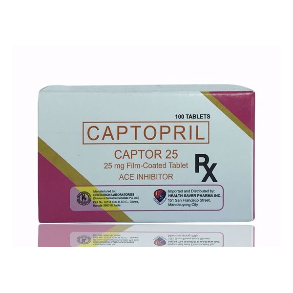 CAPTOR 25 Captopril 25mg Film-Coated Tablet 1's price in the ...