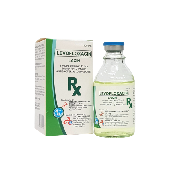 LAXIN Levofloxacin 5mg / mL (500mg / 100mL) Solution for IV Infusion ...