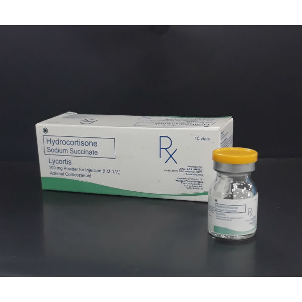 LYCORTIS Hydrocortisone Sodium Succinate 100mg Powder for IM/IV ...