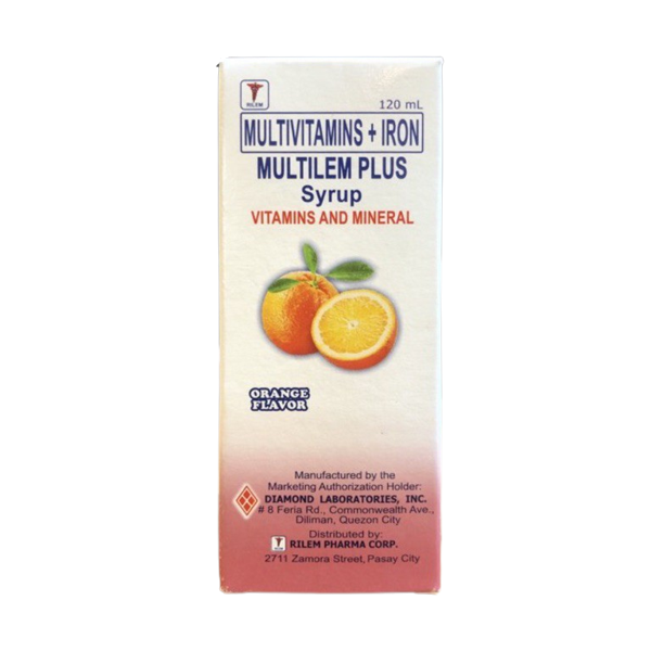 MULTILEM Multivitamins Syrup 120mL Orange price in the Philippines ...