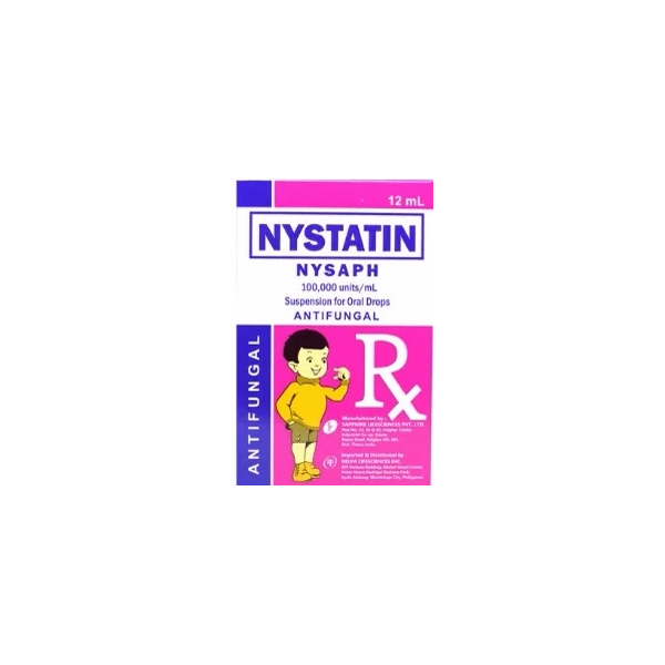 NYSAPH Nystatin 100000Units / mL Suspension (Oral Drops) 12mL price in ...