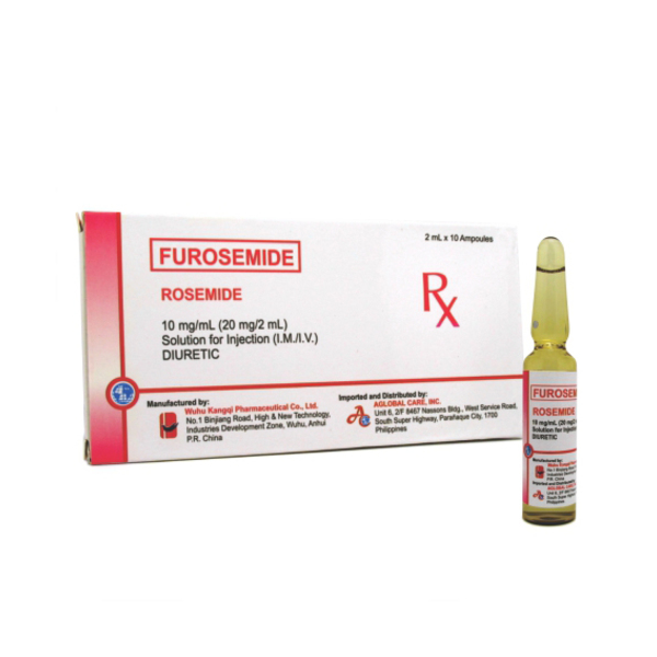 ROSEMIDE Furosemide 10mg / mL (20mg / 2mL) Solution for IV/IM Injection ...