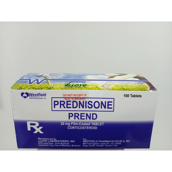 PREND Prednisone 20mg Film-Coated Tablet 100's price in the Philippines ...