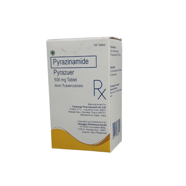 PYRAZUER Pyrazinamide 500mg Tablet 100's price in the Philippines ...