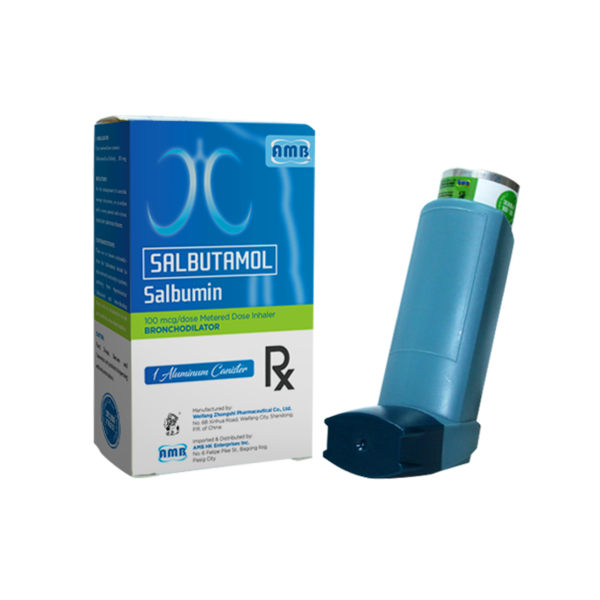 SALBUMIN Salbutamol 100mcg / dose Metered-Dose Inhaler 200doses 1's ...