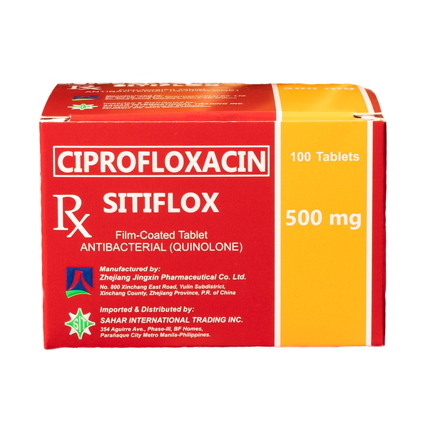 SITIFLOX Ciprofloxacin Hydrochloride 500mg Film-Coated Tablet 100's ...