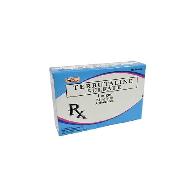 LUNGEX Terbutaline Sulfate 2.5mg Tablet 100's price in the Philippines ...