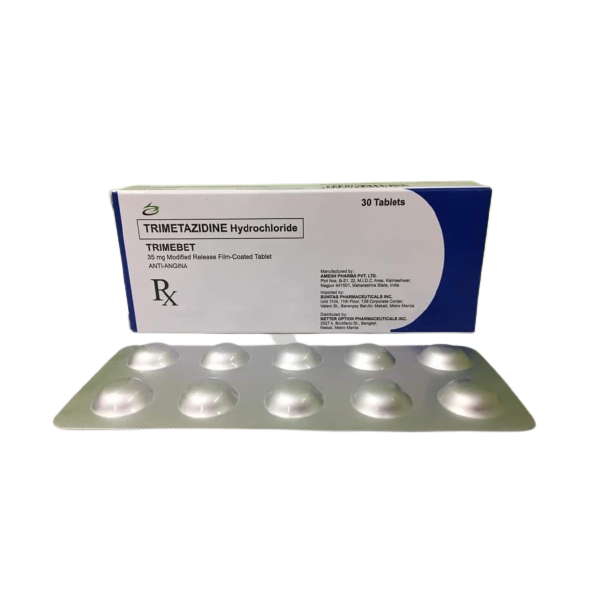 Buy Trimebet trimetazidine hydrochloride 35mg modified-release tablet ...