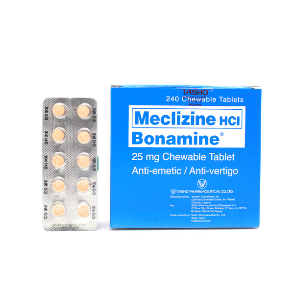 BONAMINE Meclizine Hydrochloride 25mg Chewable Tablet 1's price in the ...