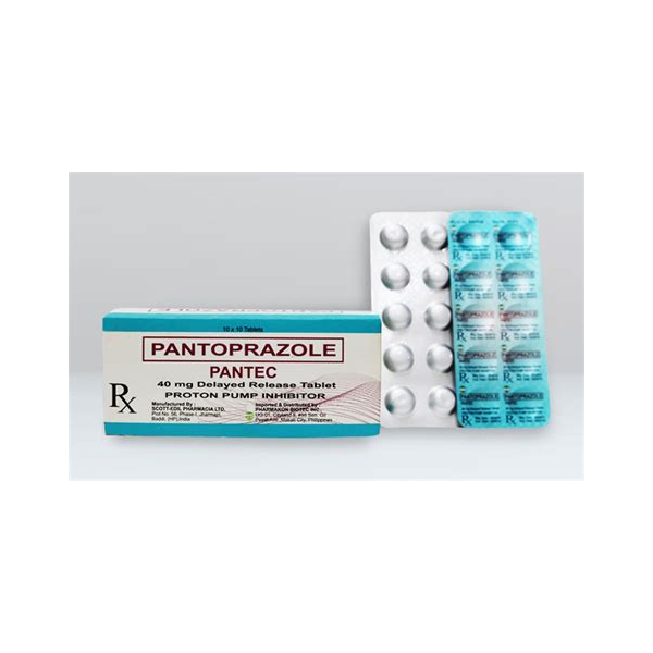PANTEC Pantoprazole Sodium Sesquihydrate 40mg Delayed-Release Tablet ...