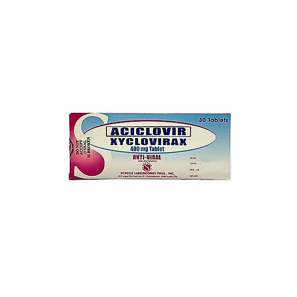 XYCLOVIRAX Aciclovir 400mg Tablet 30's price in the Philippines ...