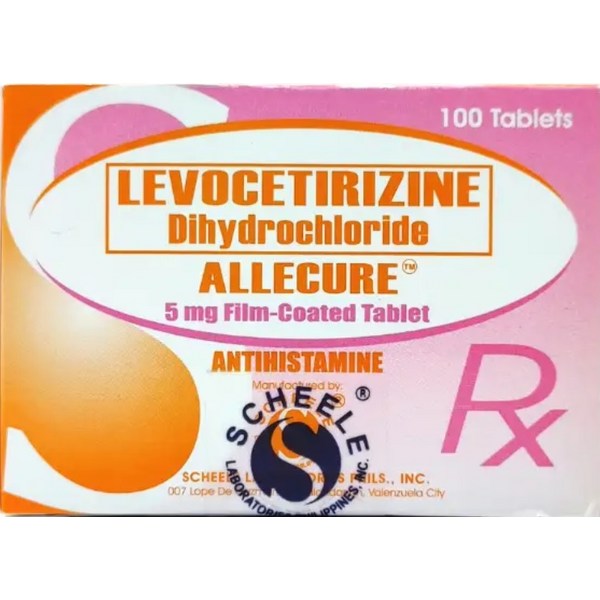 ALLECURE Levocetirizine Dihydrochloride 5mg Film-Coated Tablet 100's ...