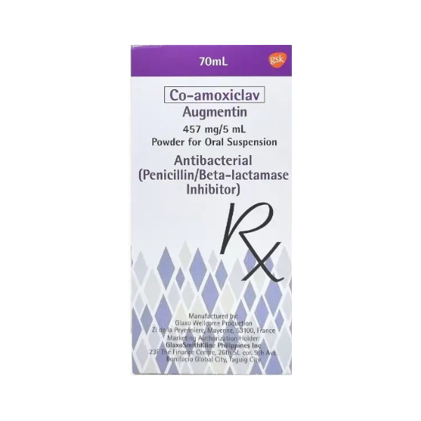 AUGMEED 457 Co-Amoxiclav 457mg per 5mL Powder for Oral Suspension 70mL ...