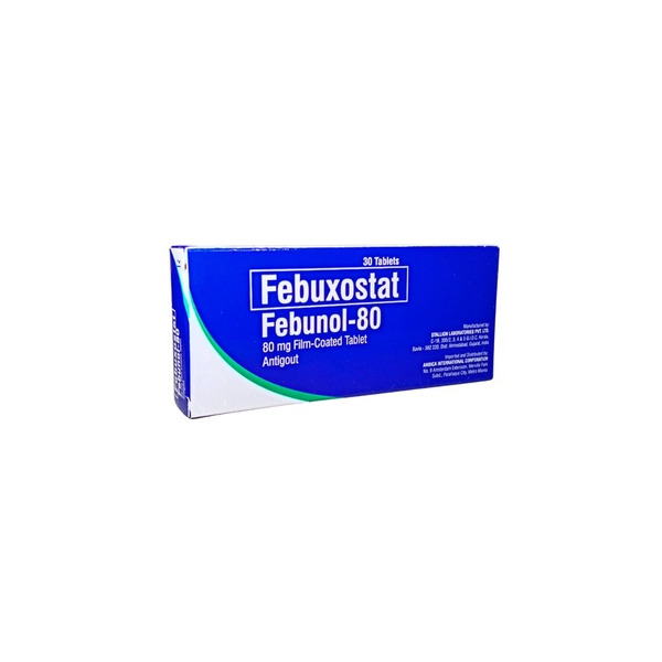 FEBUNOL-80 Febuxostat 80mg Film-Coated Tablet 30's price in the ...