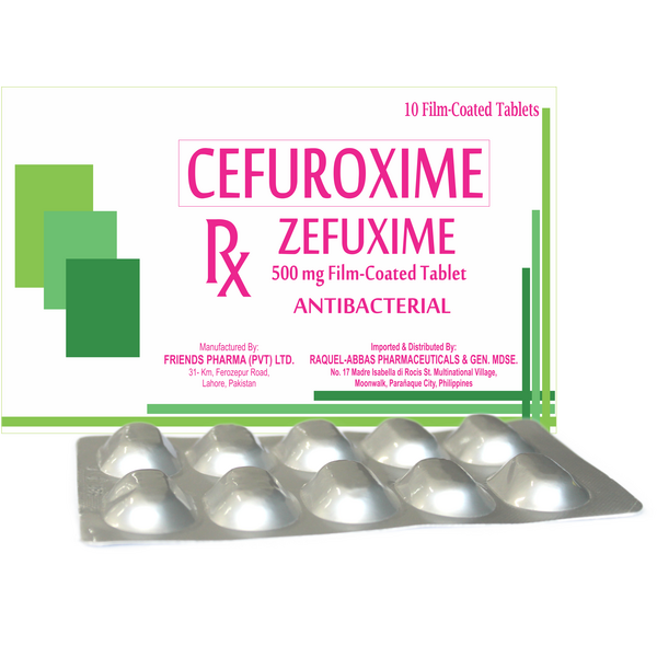 ZEFUXIME Cefuroxime 500mg Film-Coated Tablet 10's price in the ...