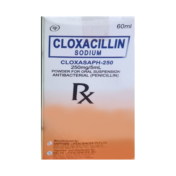 CLOXASAPH-250 Cloxacillin Sodium 250mg / 5mL Powder for Oral Suspension ...
