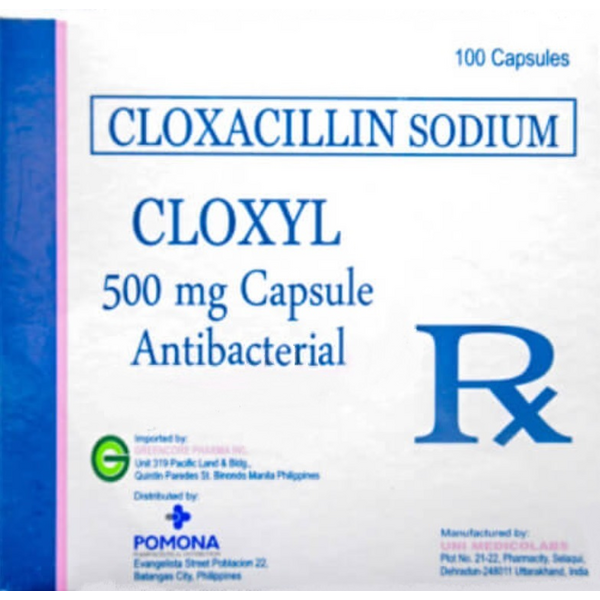 CLOXYL Cloxacillin Sodium 500mg Capsule 100's price in the Philippines ...