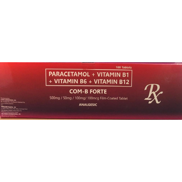 COM-B FORTE Paracetamol / Vit. B1 / Vit. B6 / Vit. B12 500mg / 50mg ...
