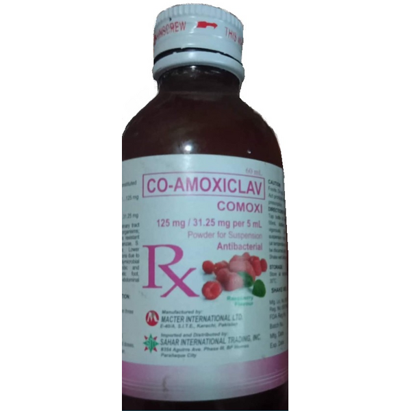 COMOXI Co-Amoxiclav 125mg / 31.25mg per 5mL Powder for Suspension 60mL ...
