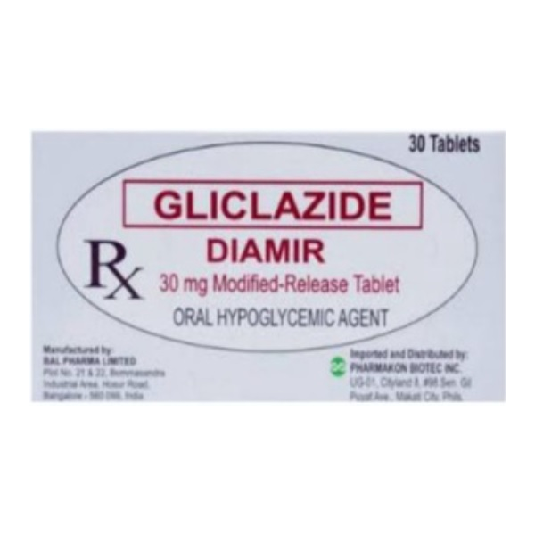 DIAMIR Gliclazide 30mg Modified-Release Tablet 30's price in the ...