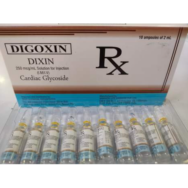 DIXIN Digoxin 250mcg / mL Solution for IM/IV Injection 2mL 10's price in the Philippines ...
