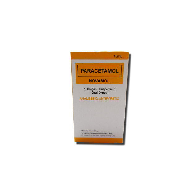 Buy Novamol paracetamol 100mg / ml suspension (oral drops) 15ml online ...