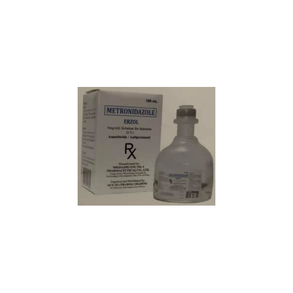 ERZOL Metronidazole 5mg/ mL Solution for Injection 100mL price in the ...