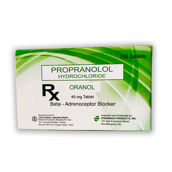 ORANOL Propranolol Hydrochloride 40mg Tablet 100's price in the ...