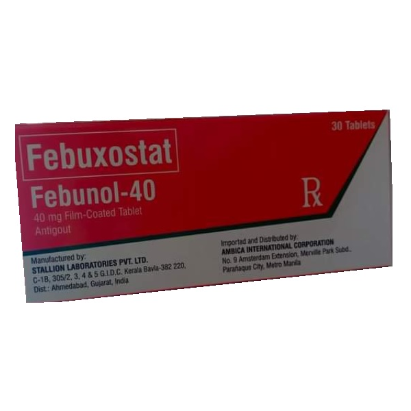 FEBUNOL-40 Febuxostat 40mg Film-Coated Tablet 30's price in the ...