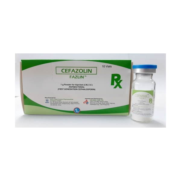 FAZLIN Cefazolin Sodium 1g Powder for IM/IV Injection 10's price in the ...