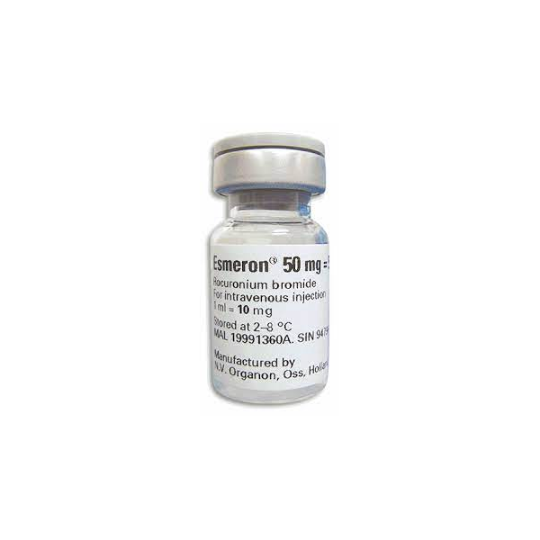 ESMERON Rocuronium Bromide 50mg / 5mL (10mg/ mL) Solution for IV ...