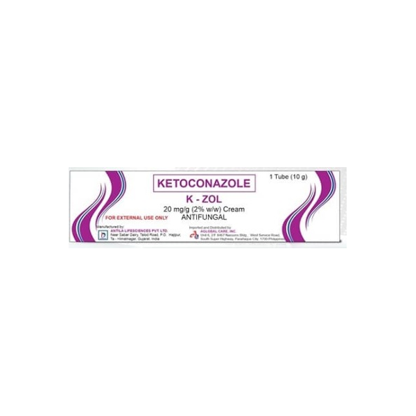 K-ZOL Ketoconazole 20mg / g (2.0%) Cream 10g price in the Philippines ...