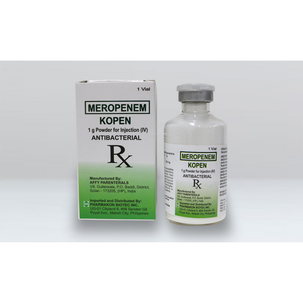 KOPEN Meropenem 1g Powder for IV Injection 40mL price in the ...