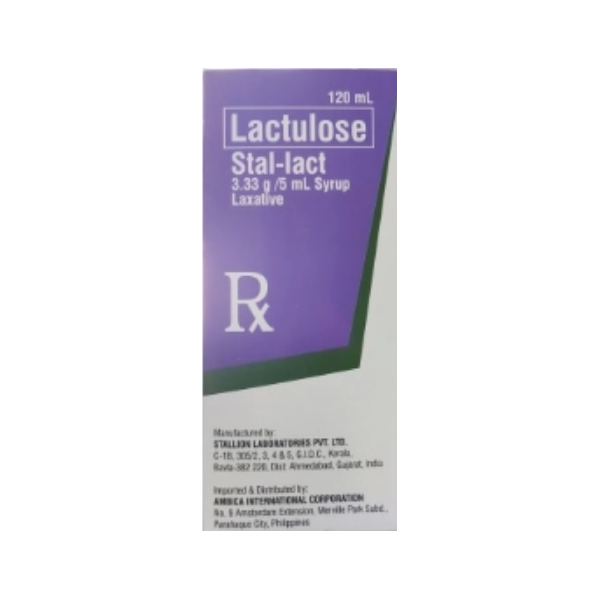STAL-LACT Lactulose 3.33g / 5mL Syrup 120mL price in the Philippines | MedsGo Pharmacy
