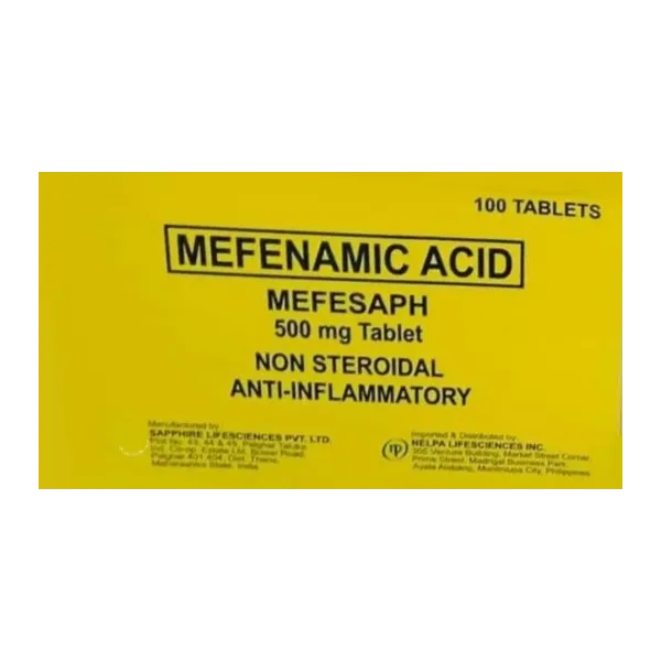 MEFESAPH Mefenamic Acid 500mg Tablet 100's price in the Philippines ...