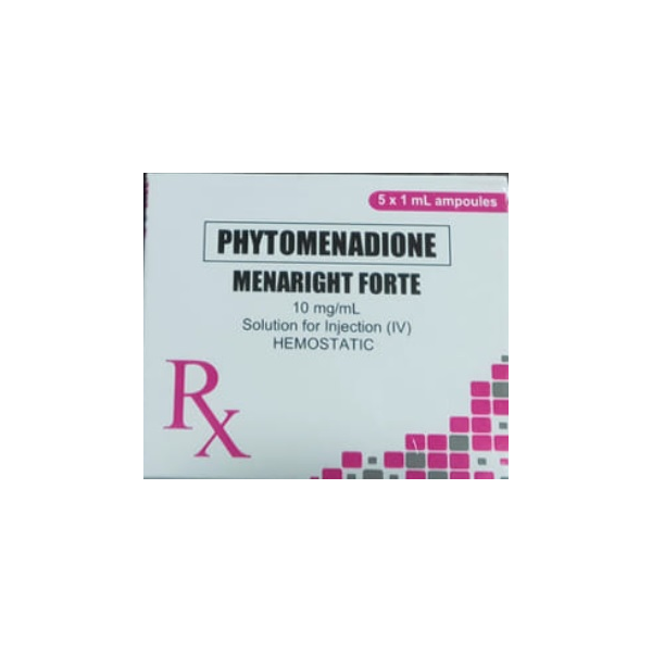MENARIGHT FORTE Phytomenadione 10mg / mL Solution for IV Injection 1mL ...