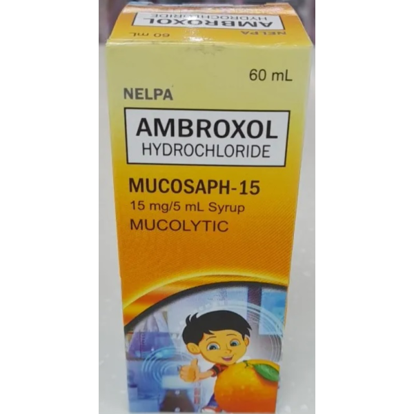 MUCOSAPH-15 Ambroxol Hydrochloride 15mg / 5mL Syrup 60mL Orange price ...