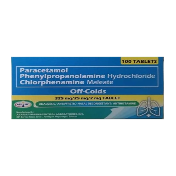 OFF-COLDS Paracetamol / Phenylpropanolamine Hydrochloride ...