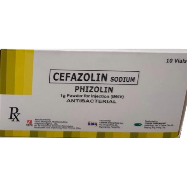 PHIZOLIN Cefazolin Sodium 1g Powder for IM/IV Injection 10's price in ...