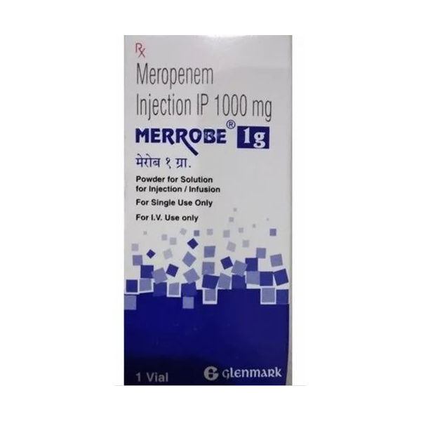 MERROBE 1000 Meropenem Trihydrate 1g Powder for IV Injection 1's price ...